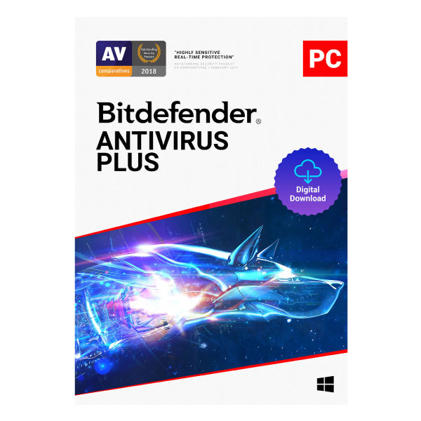 Bitdefender Antivirus Plus – 3 Users, 1-Year License for Essential ...