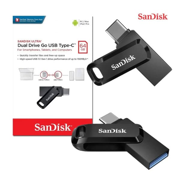 SanDisk Ultra Dual Drive Go 64GB USB Type-C OTG Flash Drive » Lapsol ...